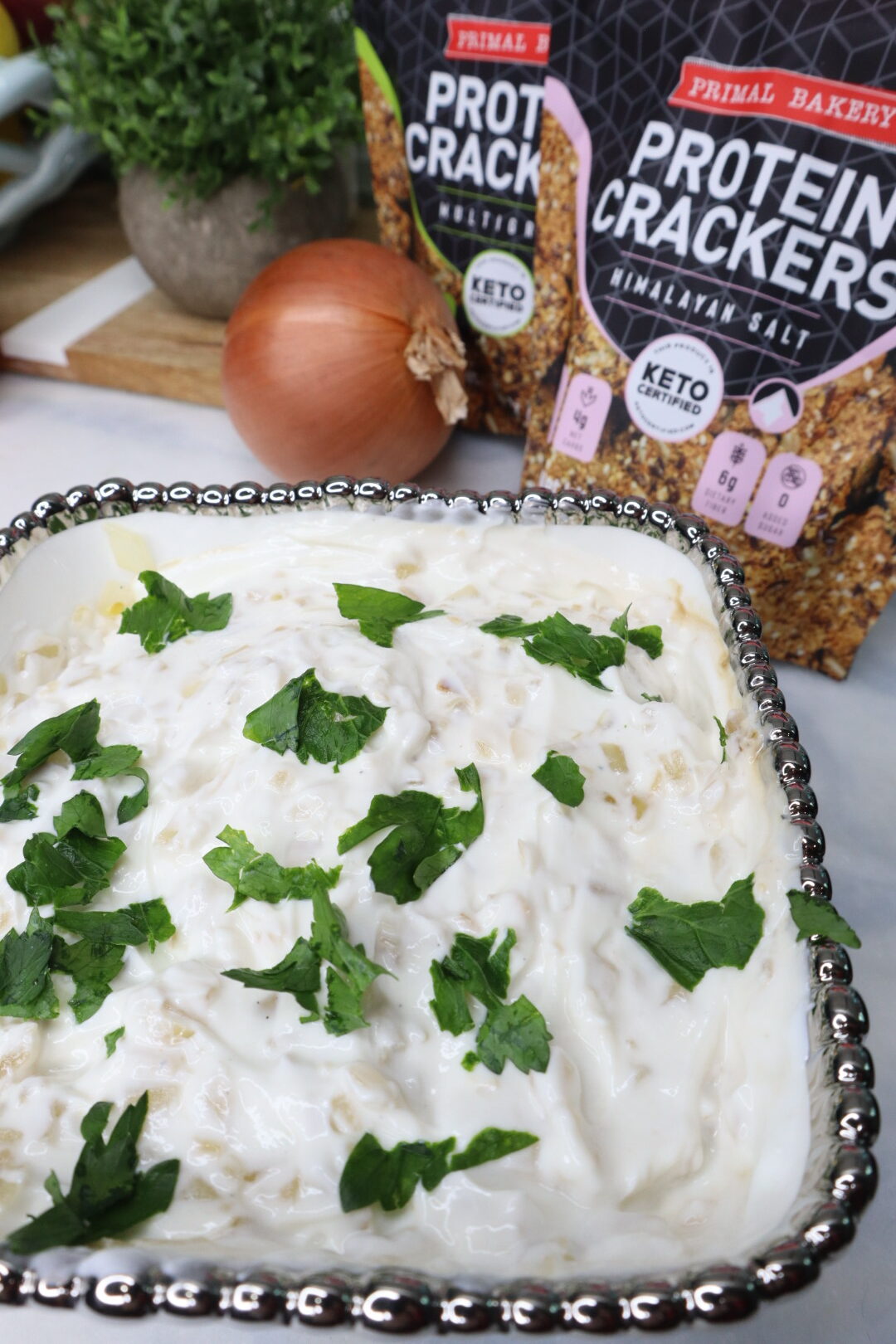 Healthy French Onion Dip