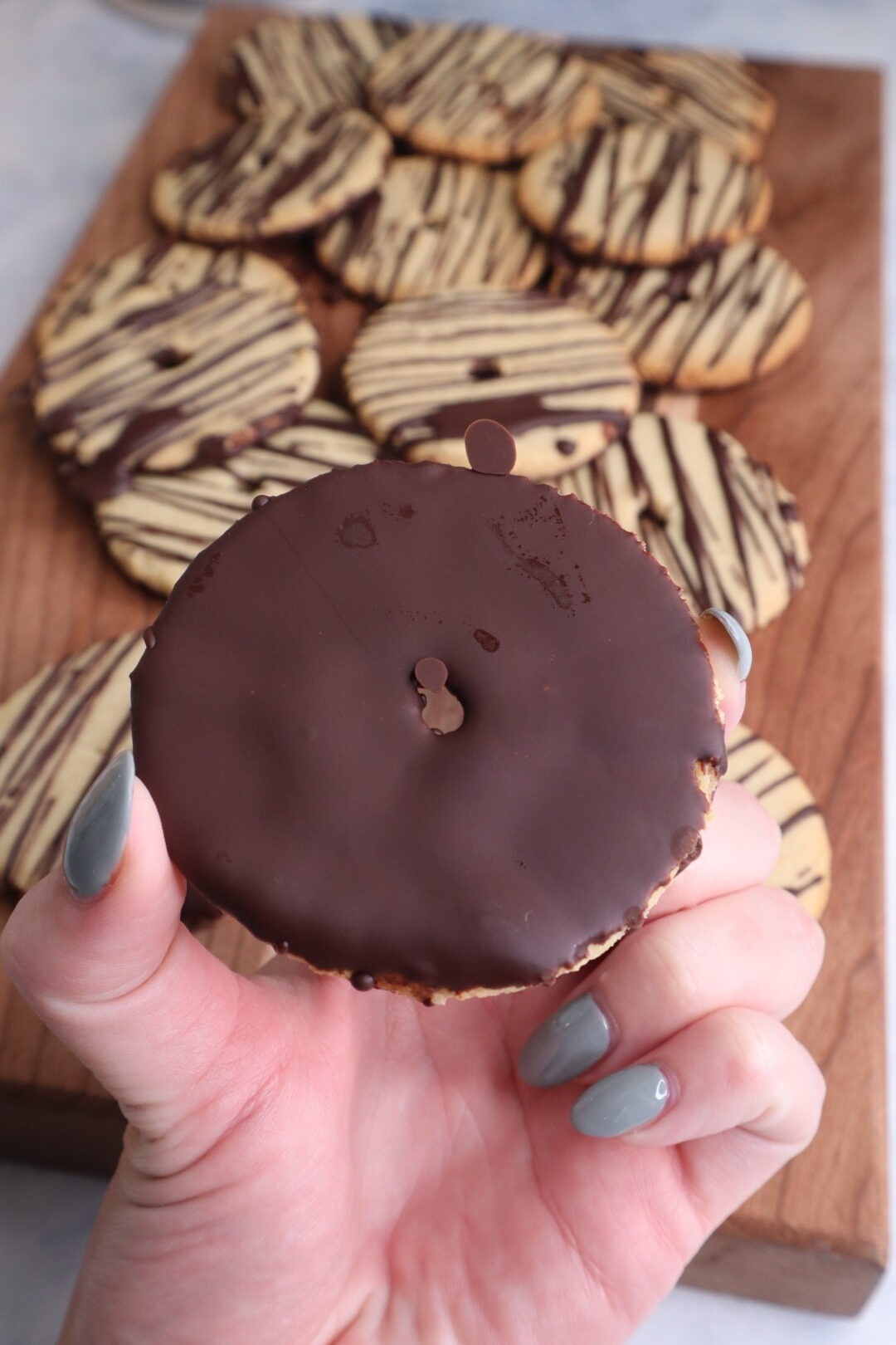 Healthy Copycat Fudge Stripe Cookies