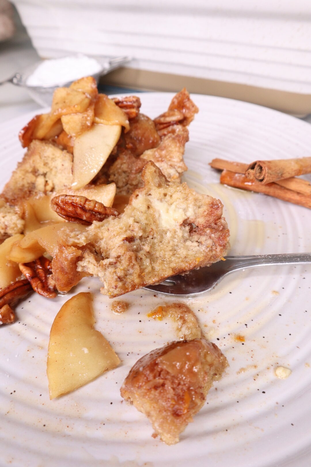 Apple Cider Protein Baked French Toast - Cooking Katie Lady