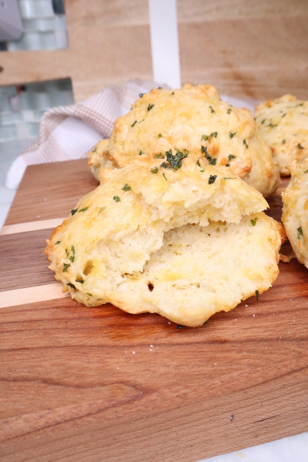 Sourdough Greek Yogurt Cheddar Biscuits
