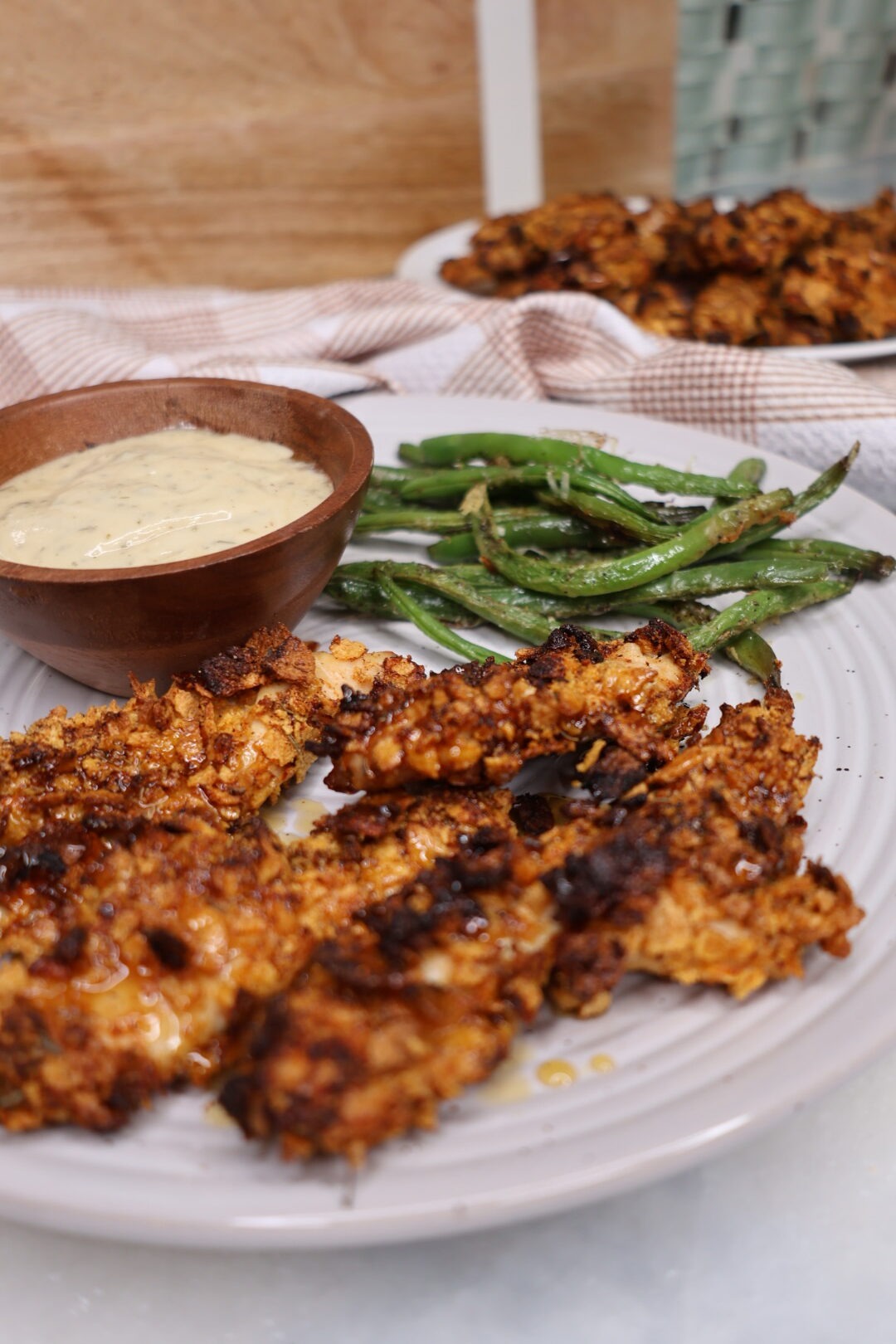 Air Fryer Hot Honey Crispy Chicken Tenders (Gluten Free!)