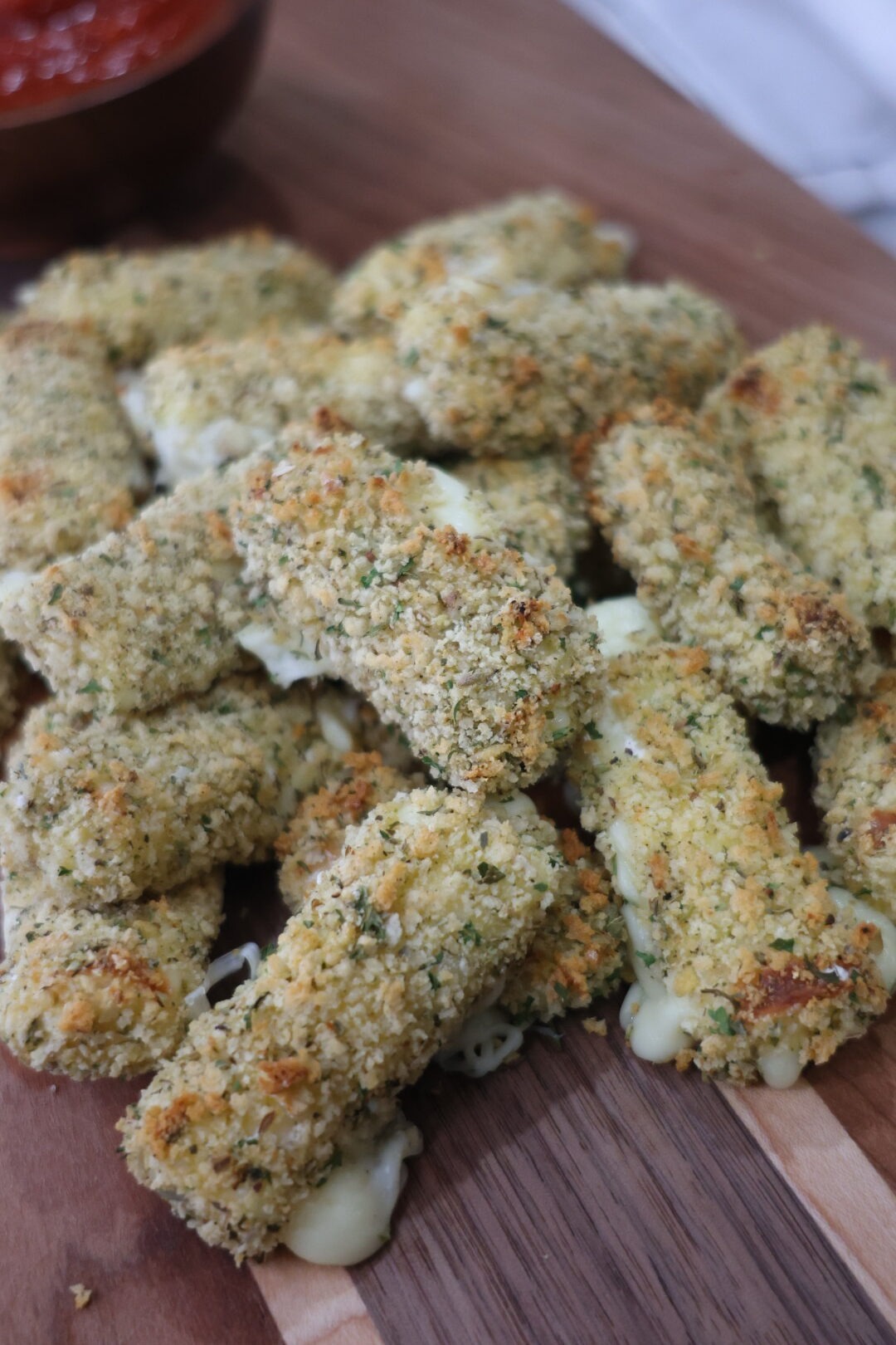 Healthy Baked Mozzarella Sticks